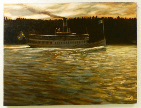 Lidingösidan - Mats Åkerman på 1-års-jubilerande Galleri Fallera